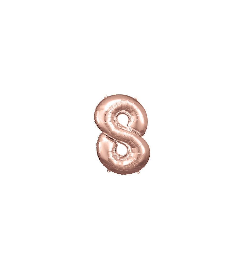 Foliove Cislo 8 Rosegold - Ptákoviny.com
