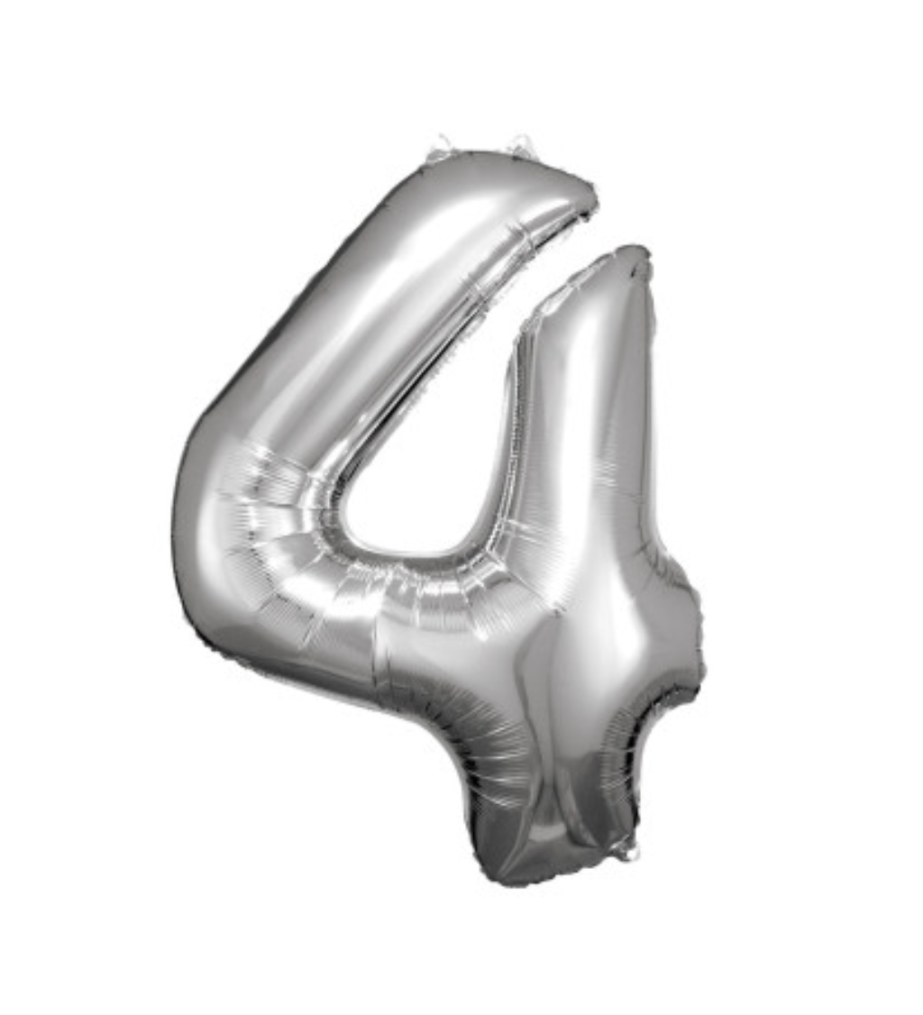 Foliove Cislo 4 Stribrnej - Ptákoviny.com